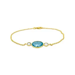 GEM BAZAAR JEWELLERY Maid In Heaven Bracelet - Blue