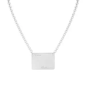WARE COLLECTIVE Sterling Tag Chain Necklace - Silver