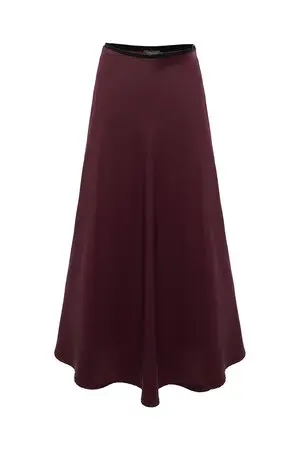 EXQUISE A-line Midi Skirt