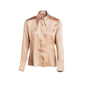 Mionè Silk Button-down Shirt - Gold