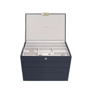 STACKERS Classic Jewelry Box Set Of Four - Blue