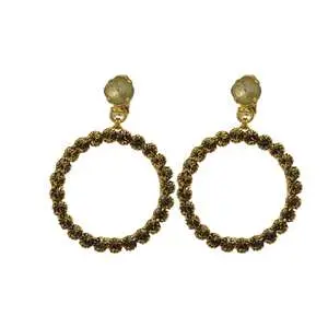 VICKISARGE Crystal Hoop Earrings