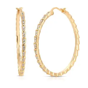 GLAMROCKS JEWELRY Viper Hoop Earrings - Gold