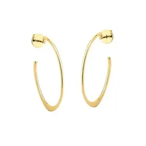 SOLIO JEWELLERY Classic 18k Solid Gold Hoops