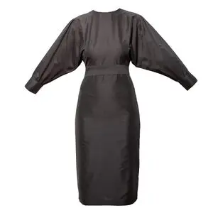KAROLINA OZOLINSIUTE Alexa Taffeta Midi Dress - Black