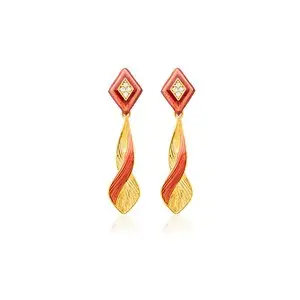 MILOU JEWELRY Sugar & Gold Infinity Zircon Drop Earrings - Pink