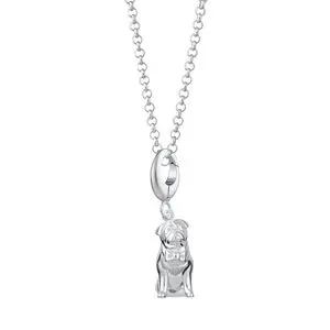 LILY CHARMED Sterling Pug Charm Necklace - Silver