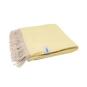 VIRTUE. Cotton Blanket - Yellow