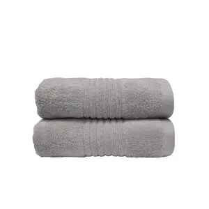 Misona Ultra Soft Bamboo Hand Towel Set Grey - Silver