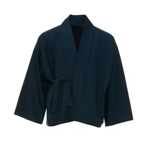 MOE Reversible Wool Wrap Jacket - Blue