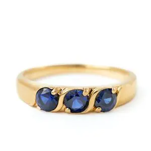 BELINDA JEWELZ Sapphire Vintage Birthstone Ring Blue