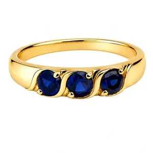 BELINDA JEWELZ Sapphire Vintage Birthstone Ring - Blue
