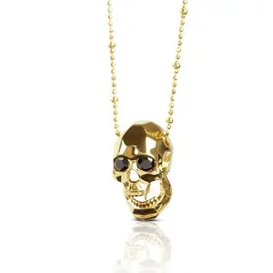 KASUN LONDON Vampire Skull Pendant - Gold