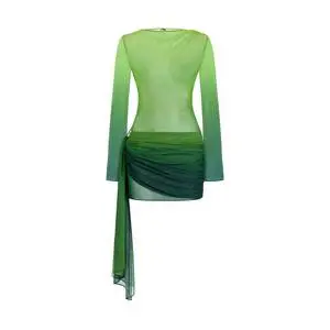 KHELA THE LABEL Wavelength Dress In Gradient - Green