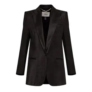 NISSA Single-breasted Linen Blazer