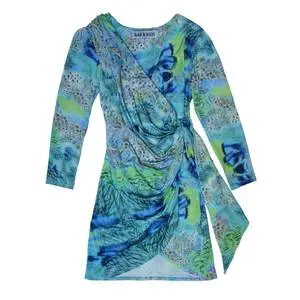 TRAMP IN DISGUISE Mot Mot Draped Wrap Dress