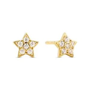 SIF JAKOBS JEWELLERY Astri Gold Earrings - Gold/white