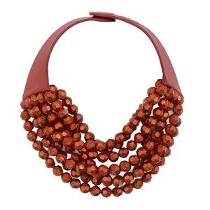 Fairchild Baldwin Bella Metallic Necklace - Red