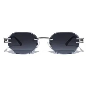 COSSINO Emil Rectangle Rimless Sunglasses - Black