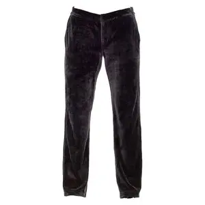 MAISON BOGOMIL Straight Fit Plush Trousers - Black
