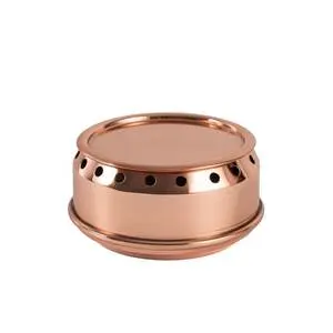 ANATOLIACRAFT Handmade Copper Drink Warmer & Serving Stand - Brown