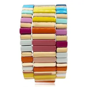 MICHAEL NASH JEWELRY Miria Enamel Stretch Bracelet Set