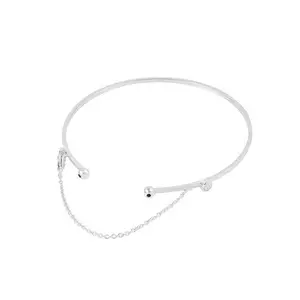 MOON LONDON Issi Gemstone Arm Cuff - Silver
