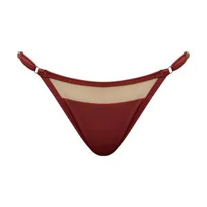 IVY SWIMWEAR Bianca Lace Bikini Bottom - Red
