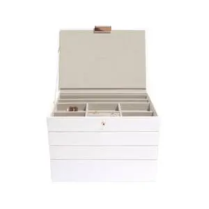 STACKERS Classic Jewelry Box Set Of Four - White