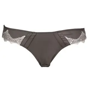 TALLULAH LOVE Neutrals Opulent Lace Brief In Caramel - Brown