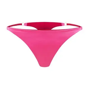 EKCENTRIK Pink / Red French Kiss Satin Adjustable Briefs - Pink/red