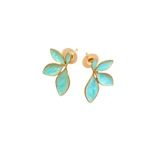 ROZ Lunara Drop Earrings - Blue