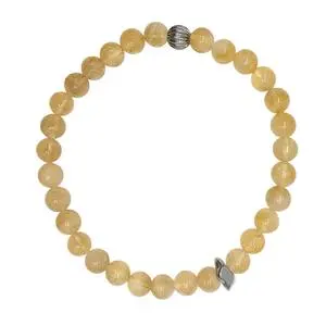 FARRA Citrine Bead Bracelet - Yellow
