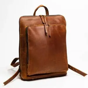 HIDES LEATHER CO. Vintage Leather Backpack - Brown