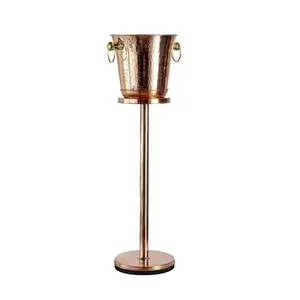 ANATOLIACRAFT Copper Champagne & Ice Bucket With Stand - Brown