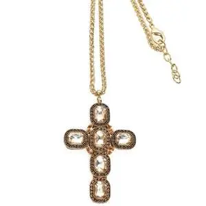 ADDICTED2 Artemide Plated Cross Necklace - Gold