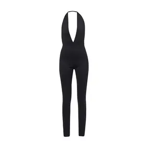 LIA ARAM Halterneck Jumpsuit - Black