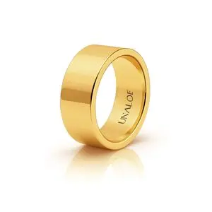 UNALOE Sterling Silver Band With Plating - Gold