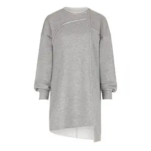 CLOTHES BY LOCKER ROOM Oversized Asymmetric Long Sweater