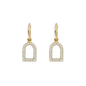 SHEIDA FARROKHI Sahra Diamond Earrings - Gold/yellow