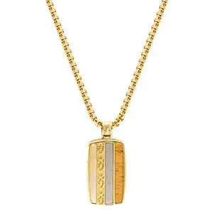 NIALAYA JEWELRY Trinity Pendant Necklace Gold