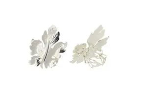 VICKISARGE Leaf Shaped Statement Ring - Silver