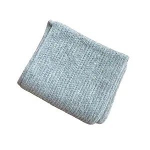 HERITAGEMODA Neutrals Handknit Soft Light Alpaca Scarf - Grey