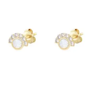 KAMARIA Royal Radiance Opal Stud Earrings