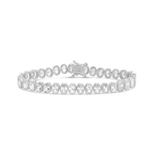 SHYMI Bezel-set Oval Tennis Bracelet - Silver