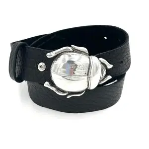 LYNN TALLERICO Lynn Tallerico Beetle Top Grain Leather Belt