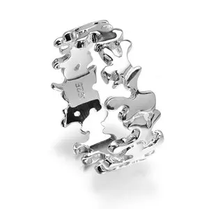 LUCY QUARTERMAINE Splash Ring - Silver