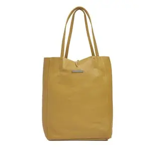 BETSY & FLOSS Milan Soft Leather Tote Bag - Yellow