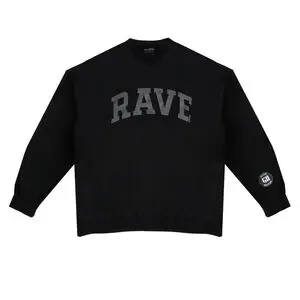 RAVE ON TREND Oversized Crewneck With Patch