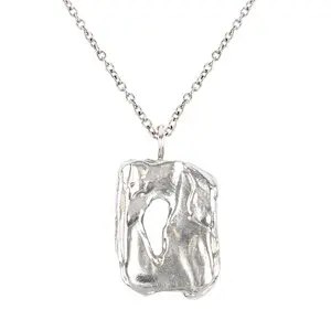DE ROMS Large Abstract Soulmate Necklace - Silver
